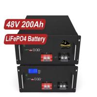 China 51.2V 200Ah LiFePO4 Lithium Battery with 10240Wh Capacity for Solar Power Systems - IP55 Rated for sale