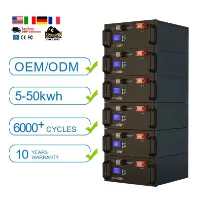 China 51.2V 300Ah LiFePO4 Solar Energy Storage Battery - 6000 Cycle Life, 10-20 kWh Power Range, IP65 Rated for sale