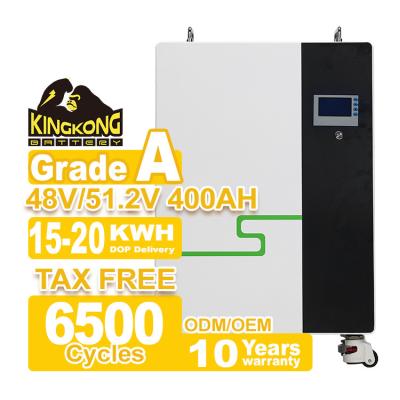 China 48V/51.2V LiFePO4 Solar Energy Storage Cabinet 2.4-10.24kWh with Inverter and BMS for sale