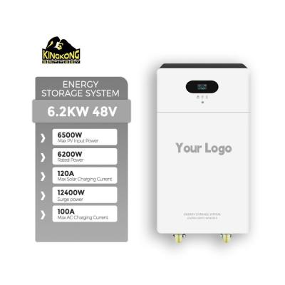 China 3.6KW Dual Output Monocrystalline Solar Inverter with 24V 100Ah LiFePO4 Battery - Complete Energy Storage System for sale