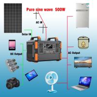 China 500W/1KW Portable Solar Energy System with LiFePO4 Battery for Home TV and Lighting Applications for sale