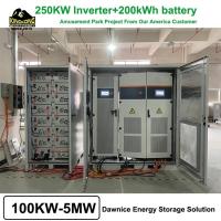 China 200-500kW Solar Battery Hybrid Energy Storage System with 6m PV Cable and LiFePO4 Technology for sale