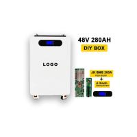 China 280Ah LiFePO4 DIY Battery Pack with Wheels and Vertical Case - 12V/48V Energy Storage System with 5-Year Warranty for sale