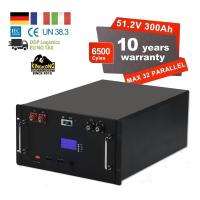 China 51.2V 15Kwh LiFePO4 Solar Battery Pack 48V 300Ah with Parallel Support for 32 Units for sale