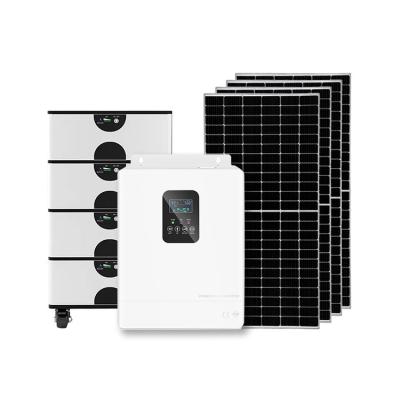 China 10kW Off-Grid Solar System with LiFePO4 Battery Storage - CE Certified & Free Installation for sale