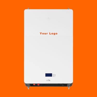 China 48V LiFePO4 Battery 5.3kWh 104Ah Wall-Mounted Energy Storage System with 6000+ Cycles and IP55 Rating for sale