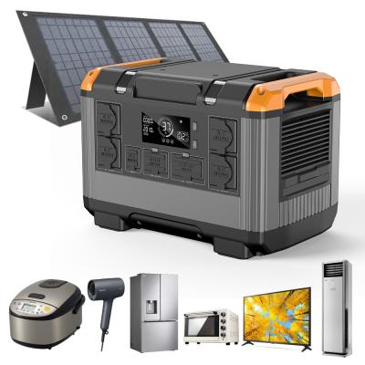 China 2400W LiFePO4 Power Station with Fast Charging - Emergency Outdoor Portable Generator for sale