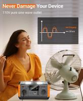 China 700W Solar Portable Power Station with 520Wh Lithium Battery and Multiple Charging Options for Outdoor Use for sale