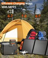 China 300W Portable Solar Generator with 288Wh Lithium Battery, Pure Sine Wave AC Output and Multiple Charging Ports for sale
