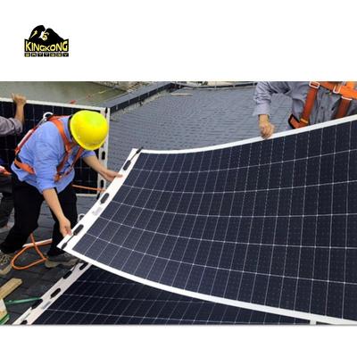 China 166mm x 166mm Semi-Flexible Solar Panel 500W with 21.8% Efficiency for OEM/ODM Projects for sale
