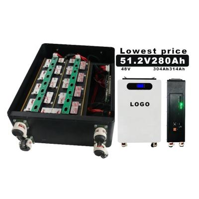 China 24V 48V 230AH 280AH DIY LiFePO4 Battery Box - 15kWh Custom Energy Storage System with OEM Support for sale