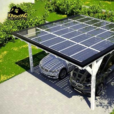 China PV Solar Carport Mounting System with 60 m/s Wind Resistance and 25-Year Service Life - Aluminum & Stainless Steel Construction for sale