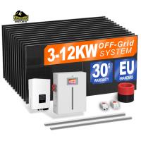 China 5kW LiFePO4 Solar Battery System 51.2V 100Ah-400Ah with 550W Panels for Home Energy Storage for sale