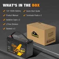 China Custom LiFePO4 Battery Pack 12V-60V 100Ah-500Ah for Marine RV Solar Systems with 6000-15000 Cycle Life for sale