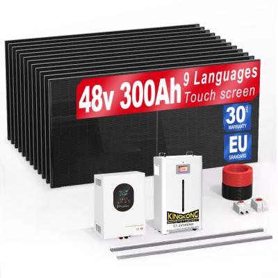 China 10kW 12kW 15kW LiFePO4 Solar Battery Storage System - Household Energy Backup Power Generator for sale