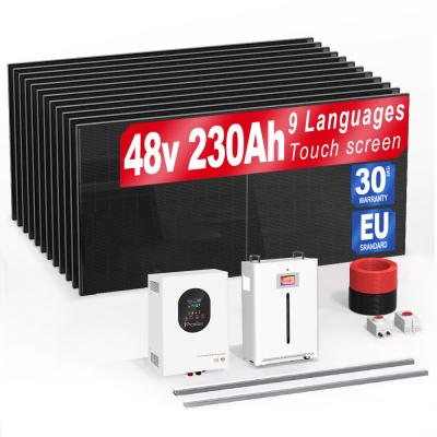 China ESS Powerwall LiFePO4 Solar Battery System 5kWh-20kWh 48V 100Ah-400Ah with Hybrid Inverter for sale