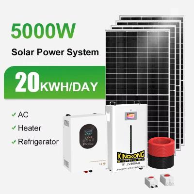 China Solar Off-Grid System Complete Kit with 5kW-25kW Inverter, MPPT Controller & LiFePO4 Battery for Home Energy Storage for sale