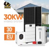China 5KW 10KW 20KW 30KW Complete Solar Photovoltaic System for Household Roof Installation - Hybrid Power Solution for sale