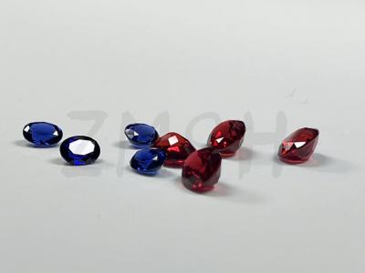 China Round Brilliant Cut Ocean Blue Synthetic Gem Crystal Loose for sale