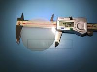 China C - Axis Sapphire Wafer Single Side Polished 3 Inch Al2O3 Crystal Optical Lens for sale