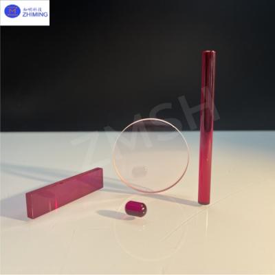 China Ruby Rods / Glass Ball / Optical Window / Prism Ruby Optical Element Laser Rod Titanium Sapphire Laser Crystal for sale