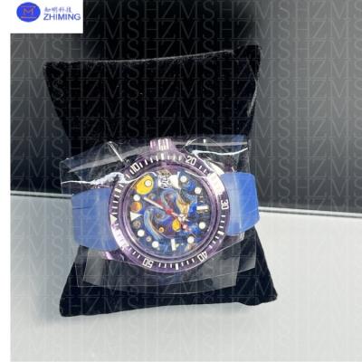 China Premium 40mm/42mm Round Sapphire Crystal Watch Case Scratch-Resistant Customizable Purple for sale