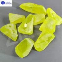 China High-Purity Laboratory Grown YAG Crystals Gemstones In Yellow For Jewelry Applications for sale