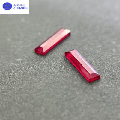 China Red Sapphire Crystal Work Piece Component Hardness 9 Mohs Anti Scratching for sale