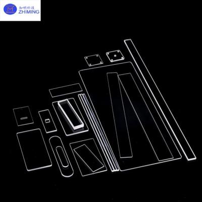 China Quartz Glass Optical-Grade Windows Custom Fused Silica Plates SiO₂ Crystal JGS1 / JGS2 for sale