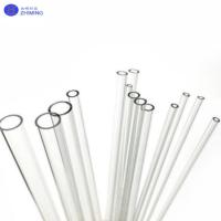China Transparent Quartz Capillaries Large Bore / Small Bore Irregular Glass Tubing for sale