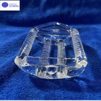 China Transparent Quartz Crystal Boat Fused Silica Glass Reusable Wafer Diffusion Carrier for sale