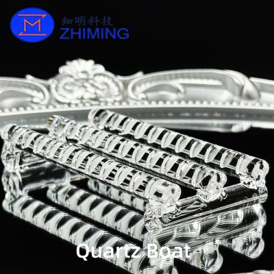 China Custom Design Quartz Boats for Semiconductor Processing for sale