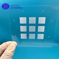 China TGV Sapphire Substrate with Precision Through-Via Micro Holes and Customized Layout for High Mechanical Strength for sale