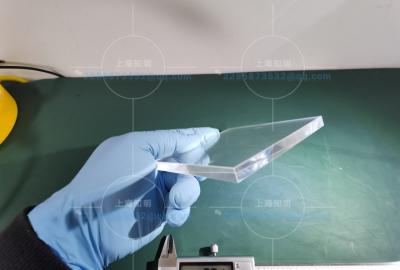 China Colorless Hexahedron Sapphire Optical Glass Window for sale