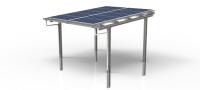 China Weatherproof Carport Solar Panel System ECO Portal Frame Carport High Performance Ground Mounted for sale