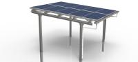 China Weatherproof Carport Solar Panel System ECO Portal Frame Carport High Performance Ground Mounted for sale