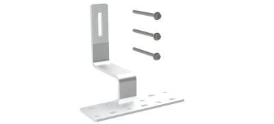 China Silver Solar Roof Hooks Anodized Aluminum 6005-T5 Easy Installation Long Term for sale