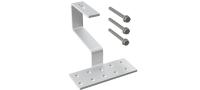 China Silver Solar Roof Hooks Anodized Aluminum 6005-T5 Easy Installation Long Term for sale