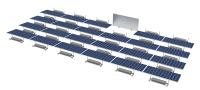 China Quick Installation Solar Ballast System Commercial Ballasted Solar Racking Low Maintenance Light for sale