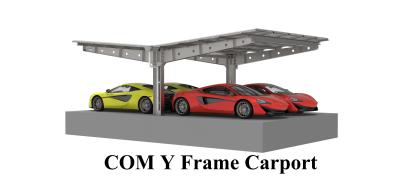 China Modular Solar Powered Carport COM Y Frame Carport Corrosion Resistant With Dual Purpose for sale