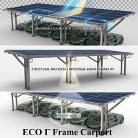 China Dual-Row Commercial ECO Gamma Frame Carport Back-to-Back Solar Parking Structure High Density 25% Steel Reduction for sale