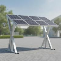 China ECO Y Frame Single Carport Solar Mounting System 6-Panel Aluminum Alloy PV Parking Canopy Structure for sale