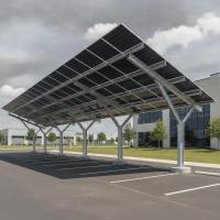 China ECO Y Frame Commercial Carport Solar Mounting System 24-Panel Heavy-Duty Steel Multi-Bay PV Parking Structure for sale