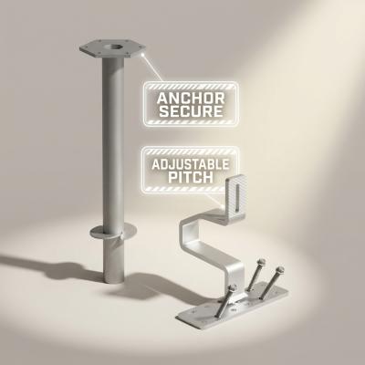 China High Strength Ground Screw Anchor Modern Earth Screw Corrosion Resistant Foundation for sale