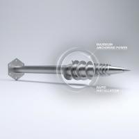 China Galvanized Earth Ground Screw Anchor Solar Foundation Installation Helical Pile for sale