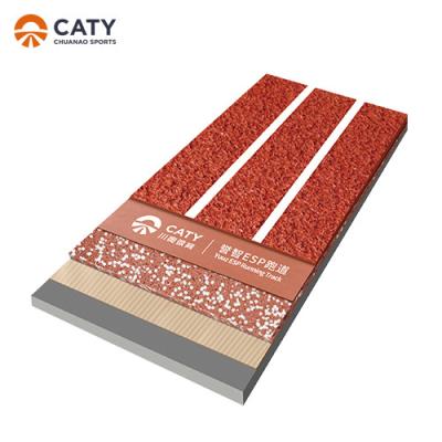China Yuuz ESP Elastic Seamless Prefabricated Running Track with 2000mm/Hour Water Seepage and ±0.1mm Thickness Uniformity for sale