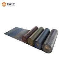 China Recycled Black Fitness Rubber Flooring Roll 3-12mm Thick 1-1.25m Width For Indoor Sports Facilities for sale