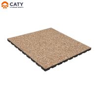 China CATY Waterproof Rubber Flooring Tiles 15-50mm Thickness for Home Gym and Commercial Use with Anti-Slip Protection for sale
