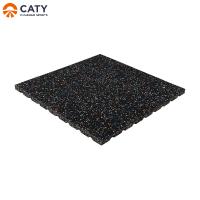 China Durable Rubber Gym Mats 15-50mm Thickness with Anti-Slip Surface for Commercial Fitness Flooring for sale