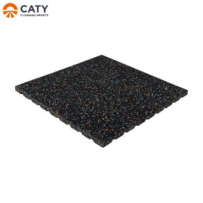 China Durable Rubber Gym Mats 15-50mm Thickness with Anti-Slip Surface for Commercial Fitness Flooring for sale